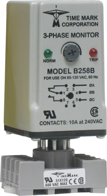 Time Mark B258B - 3-Phase Monitor, Auto Reset, 120VA – ToolsPlusMore